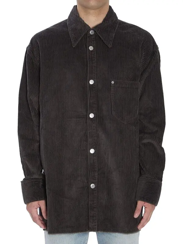 AMI Paris Cotton Overshirt - Multicolor