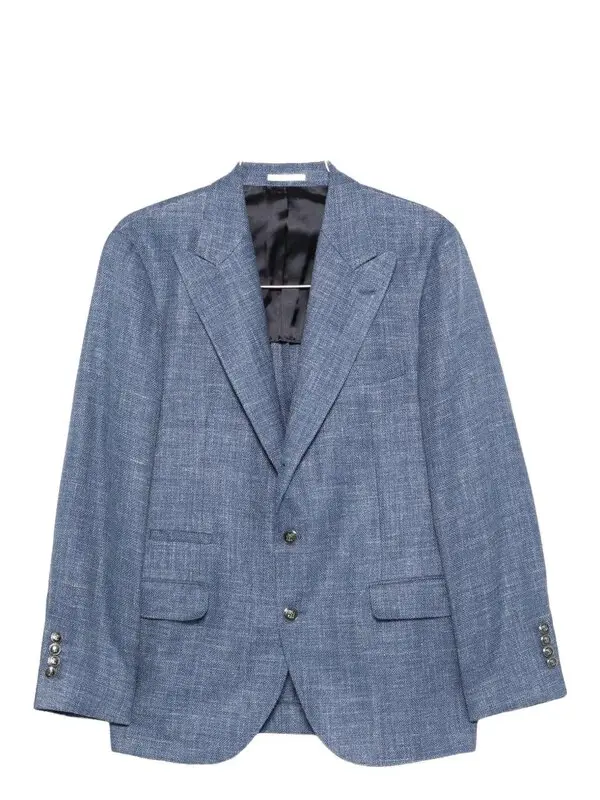 Brunello Cucinelli Wool Blend Single-breasted Jacket - Multicolor