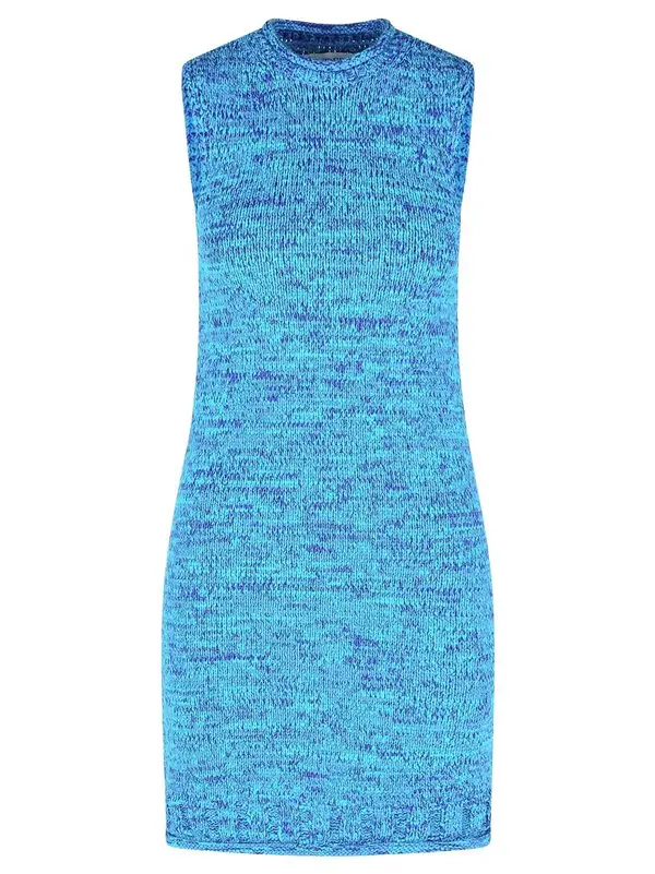JW Anderson Space Dye Cotton Blend Dress - Blue