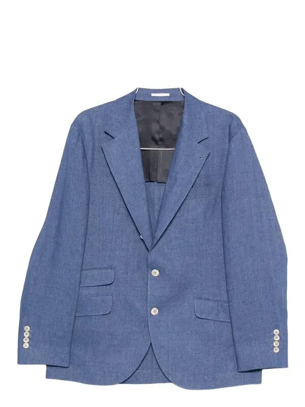 Brunello Cucinelli Linen Single-breasted Suit - Multicolor