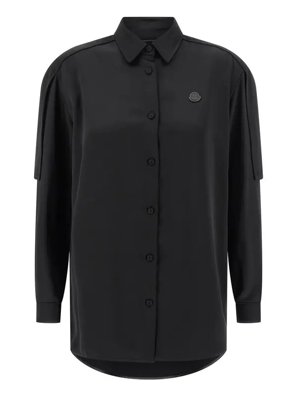 Moncler X Edward Enninful Satin Shirt - Black