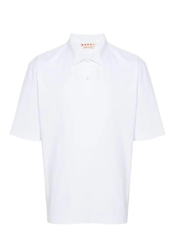 Marni Logo Cotton Polo Shirt - Multicolor