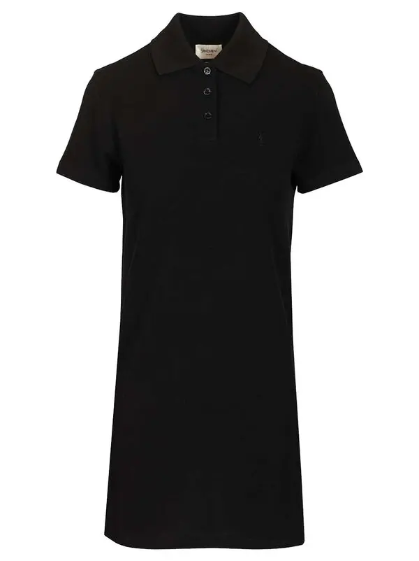 Saint Laurent Polo Dress - Black