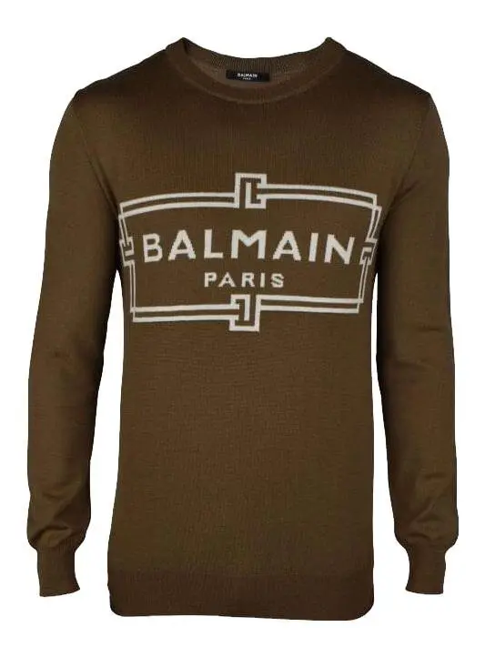 Balmain Wool Sweater - Yellow