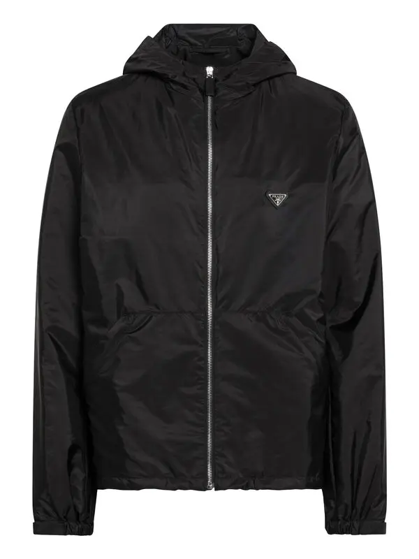 Prada Re-nylon Hooded Jacket - Black