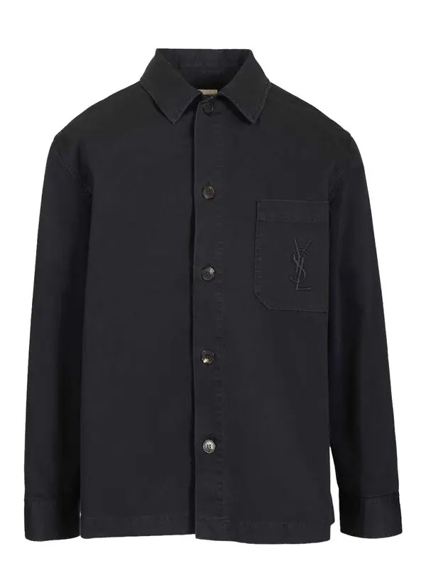 Saint Laurent Cassandre Overshirt - Blue