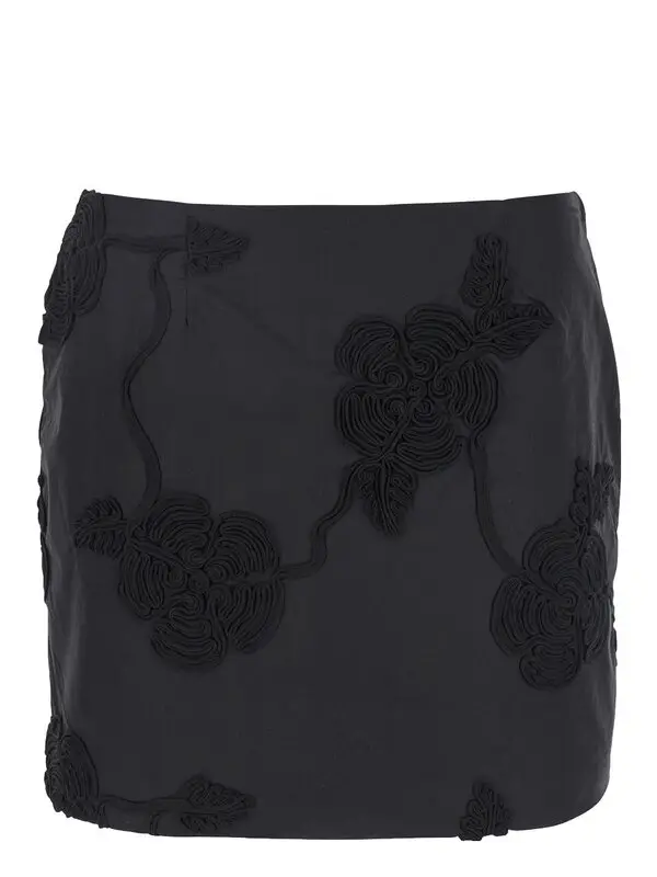ROTATE BY BIRGER CHRISTENSEN Cotton Mini Skirt - Multicolor
