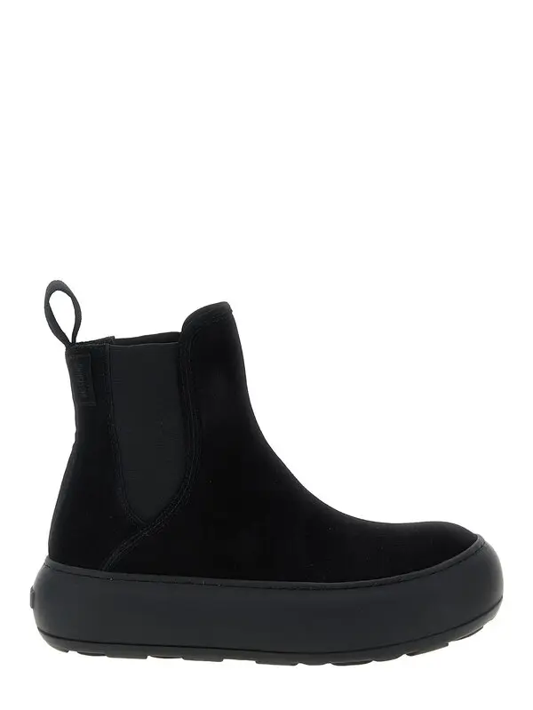 Moschino Ollie Suede Chelsea-style Sneakers - Black