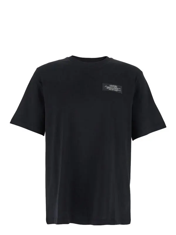 Amiri T-shirt With Spirit Print On The Front In Cotton - Black