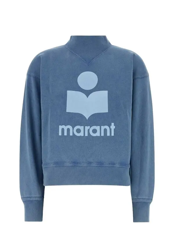 Isabel Marant Étoile Air Force Cotton Blend Moby Sweatshirt - Blue