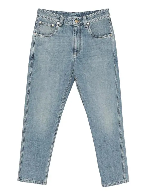 Brunello Cucinelli Denim Straight-leg Jeans - Blue