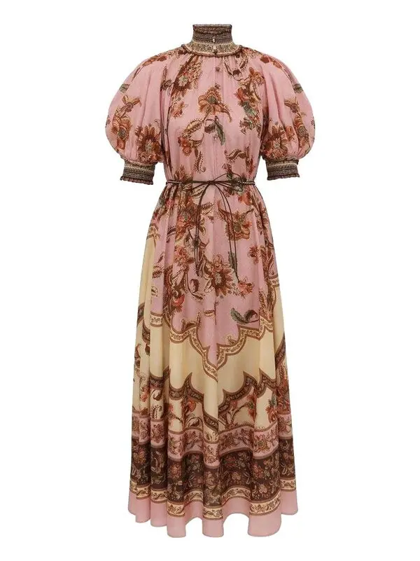 Zimmermann Aster Silk Long Dress - Multicolor