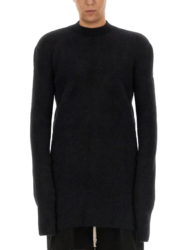 Rick Owens Wool Jersey Sweater - Black