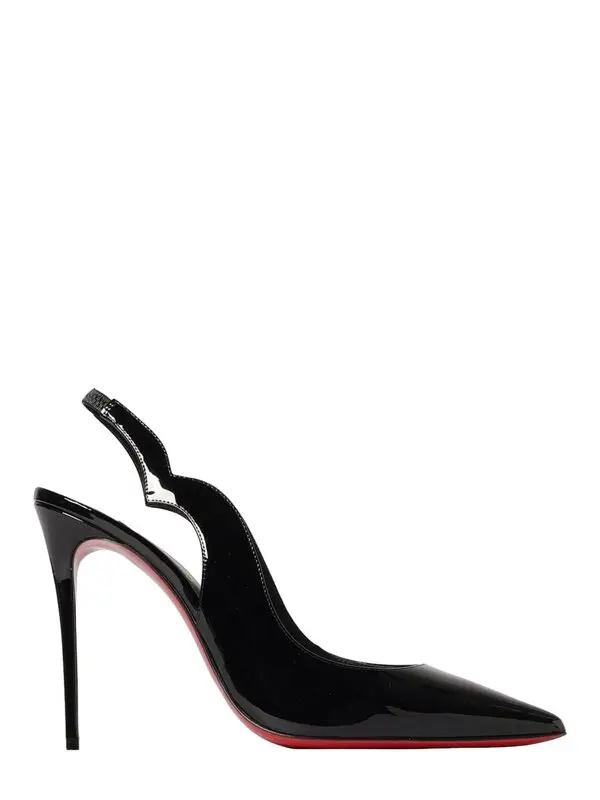 CHRISTIAN LOUBOUTIN Hot Chick Patent Leather Slingback - Black