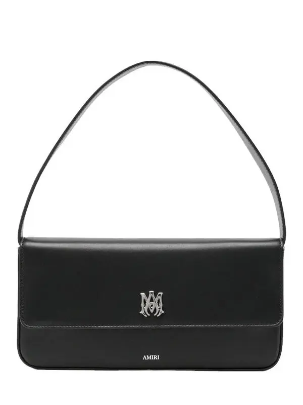 Amiri Leather Shoulder Bag - Black