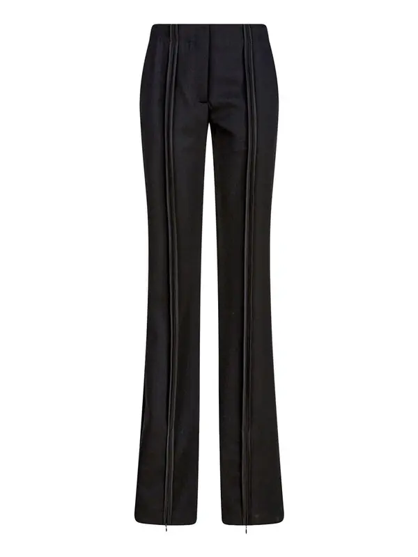 Attico Long Wool Trousers - Multicolor