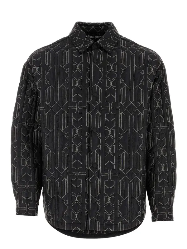 Palm Angels Embroidered Nylon Padded Shirt - Multicolor