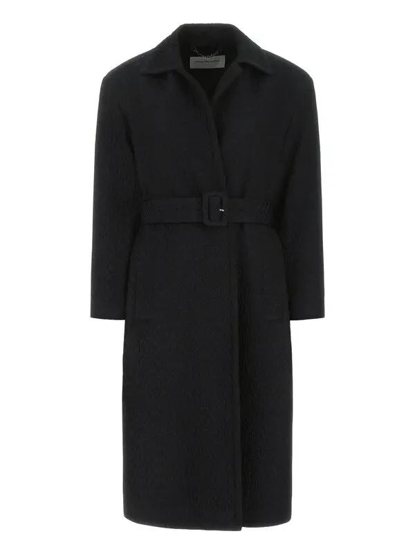 Dries Van Noten Belted Patterned Coat - Multicolor
