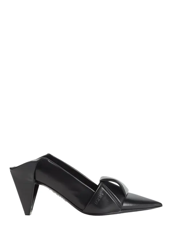 Loewe Origami Flap Back Pumps - Black