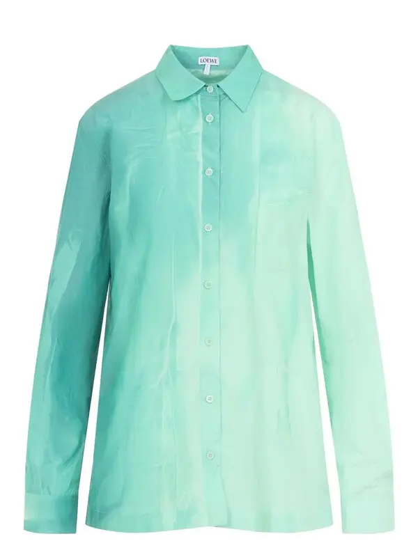 Loewe Dégradé Technical Cotton Shirt - Green