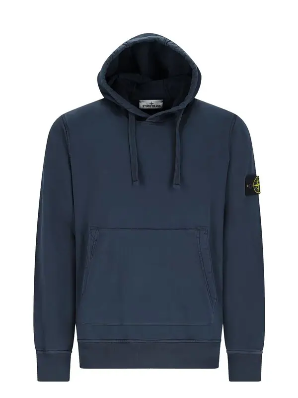 Stone Island Logo Cotton Hoodie - Multicolor