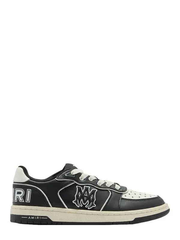 Amiri Newport Leather Low-top Trainers - Black