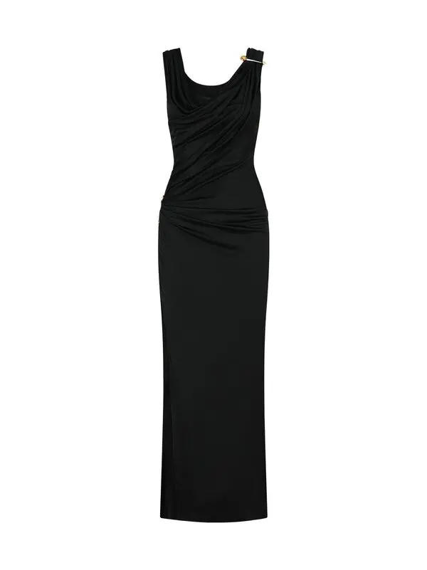 Versace Viscose Dress - Black