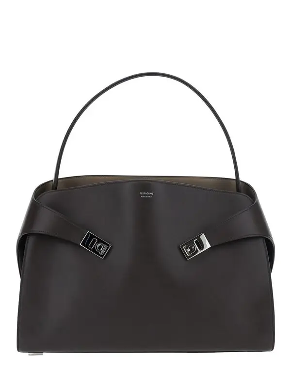 FERRAGAMO Hug Media Leather Handbag - Multicolor