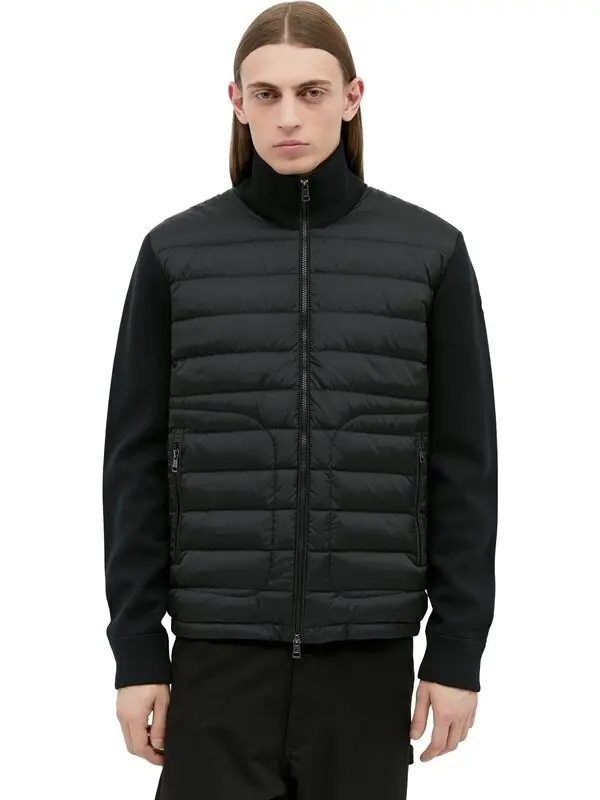 Moncler Padded Zip-up Cardigan - Black