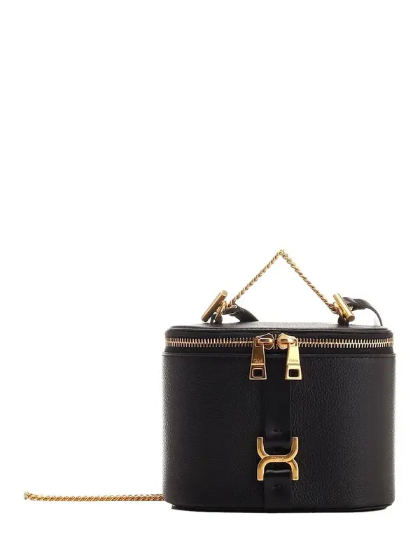 Chloé Leather Mini Vanity Bag - Black