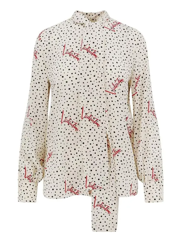 Valentino Garavani Bollicine Plusdepois Crepe De Chine Shirt - Multicolor
