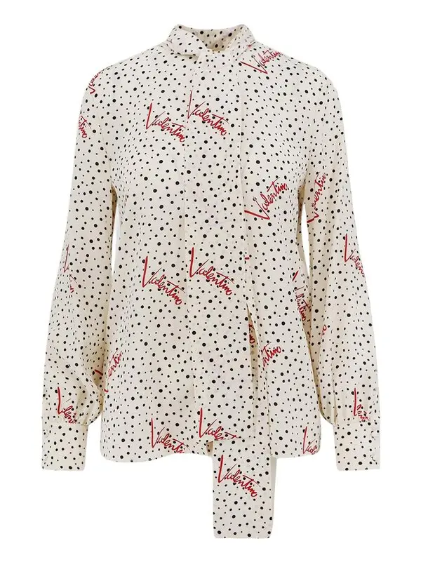 Valentino Garavani Bollicine Plusdepois Crepe De Chine Shirt - Multicolor