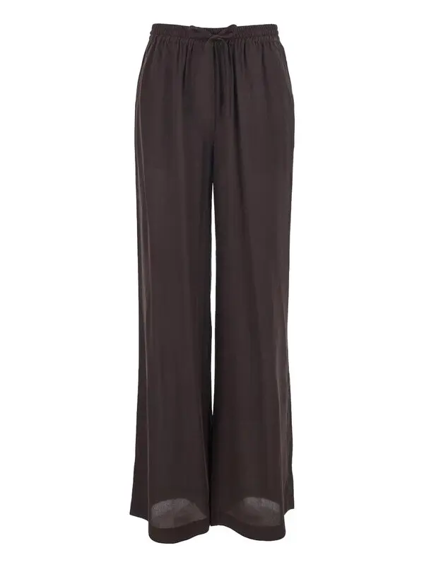 P.a.r.o.s.h Silk Drawstring Waist Pants - Multicolor