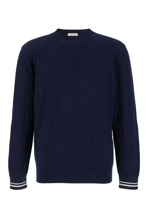 Valentino Garavani Jacquard Toile Iconographique Crewneck Sweater - Multicolor