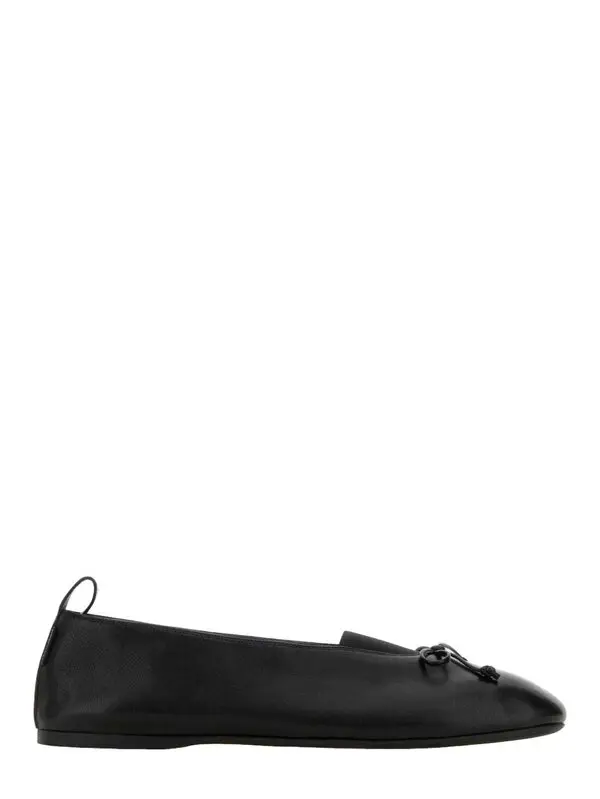 Miu Miu Nappa Ballerinas - Black