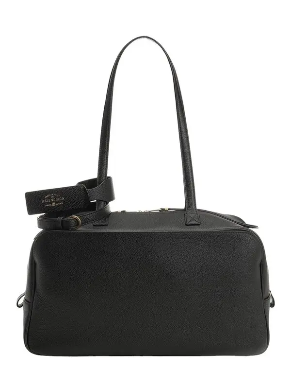Balenciaga Medium Leather Tote Bag - Black