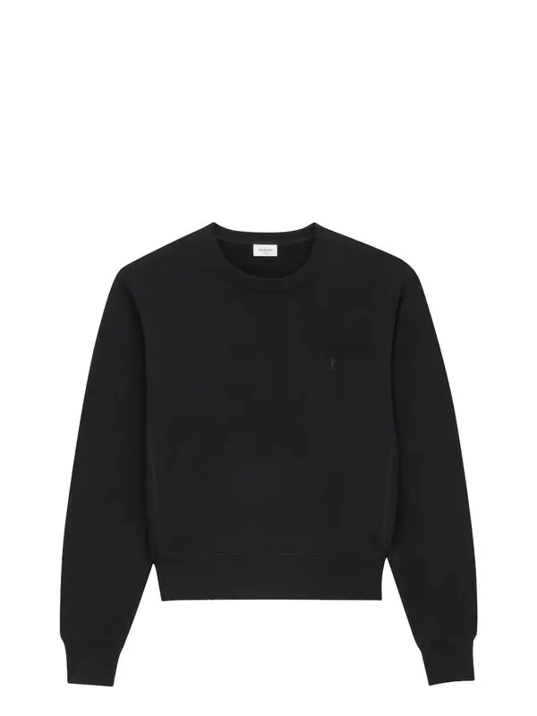 Saint Laurent Cassandre Sweatshirt - Black