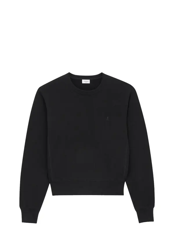 Saint Laurent Cassandre Sweatshirt - Black