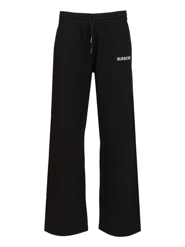 Burberry Cotton Track Trousers - Black