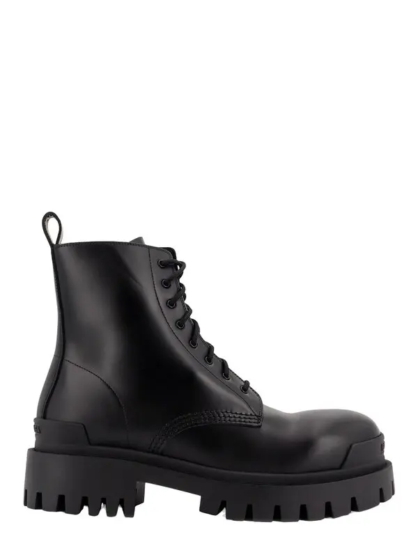 Balenciaga Leather Boots - Black