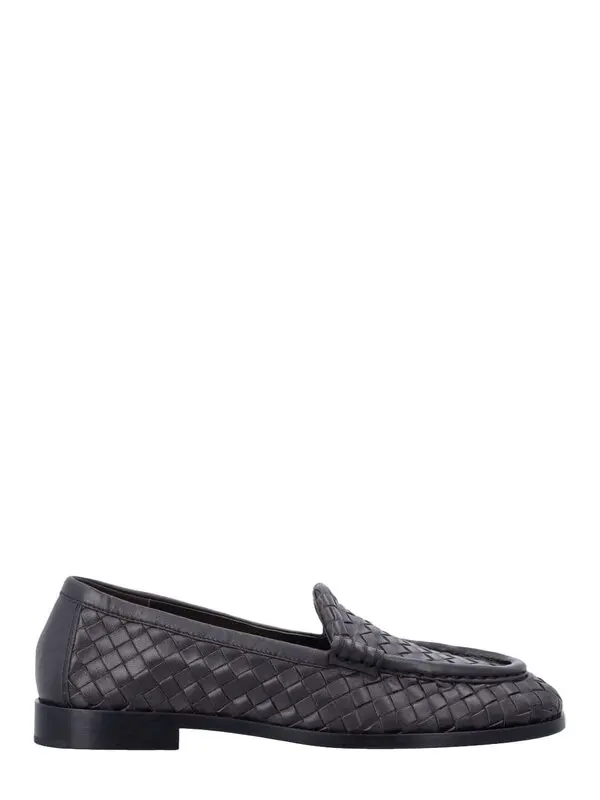 Bottega Veneta Silenzio Intrecciato Leather Loafers - Multicolor