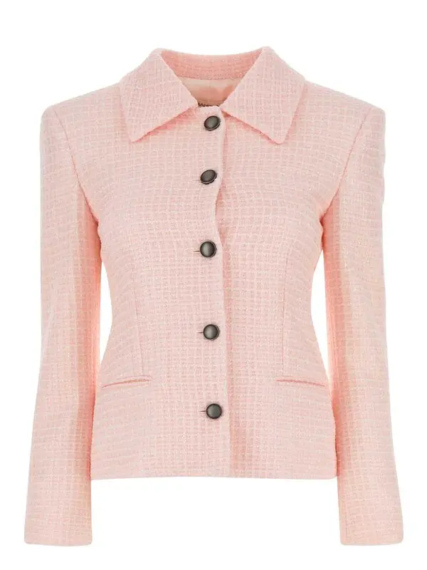 Alessandra Rich Light Tweed Blazer - Pink