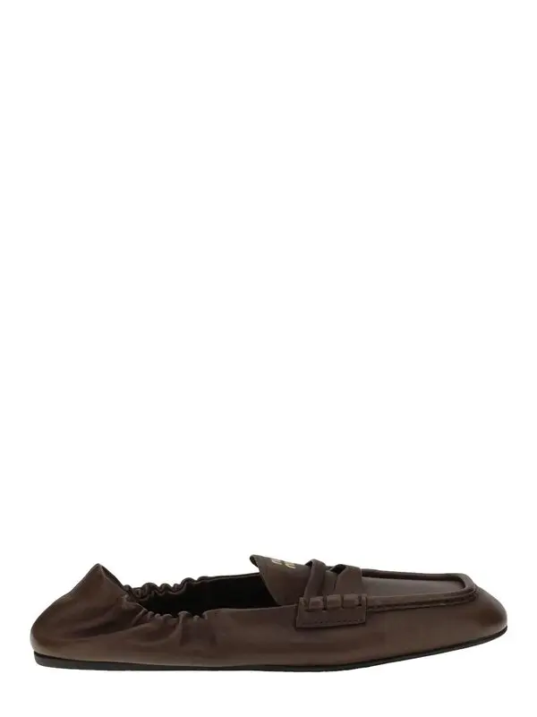 Miu Miu Lambskin Loafer - Brown