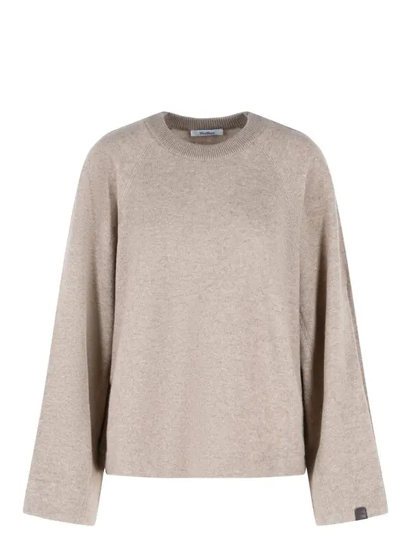 Max Mara Aere Cashmere And Virgin Wool Sweatshirt - Cream