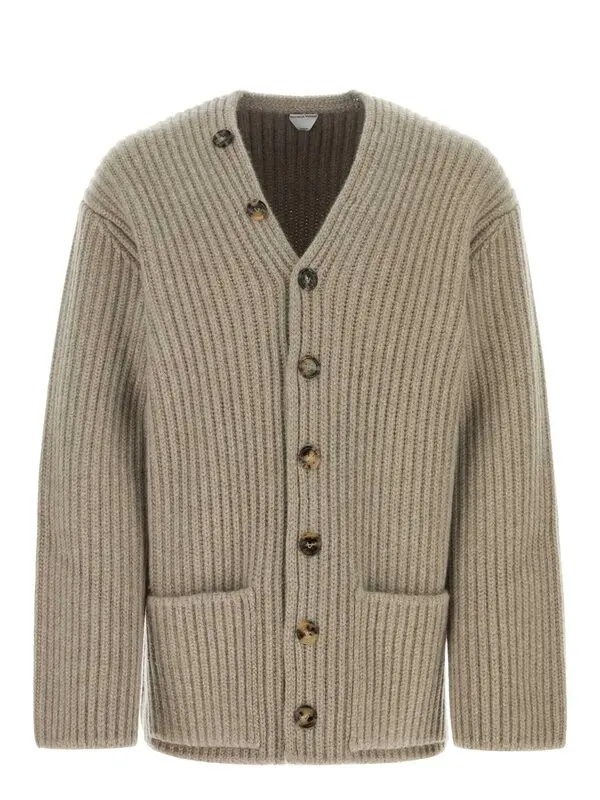 Bottega Veneta Wool Blend Cardigan - Brown