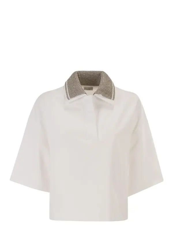Brunello Cucinelli Interlock Couture Polo Shirt - White