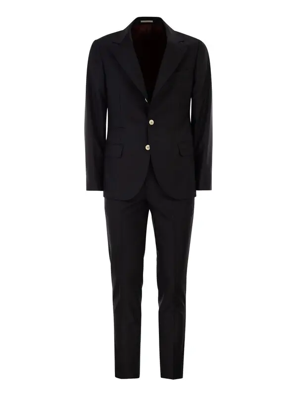Brunello Cucinelli Tailored Suit In Virgin Wool - Multicolor