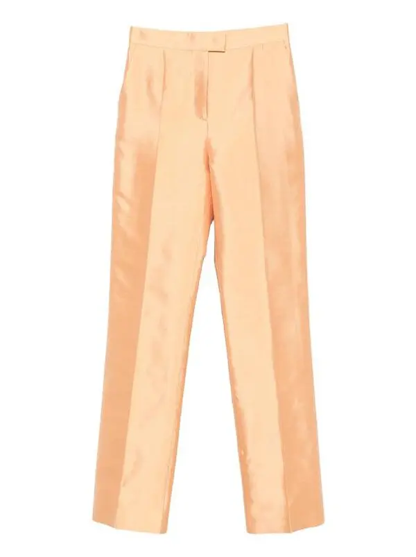 Valentino Garavani Tailored Silk Trousers - Orange