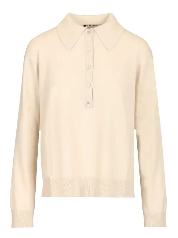 Max Mara Frisia Wool Polo Shirt - Cream