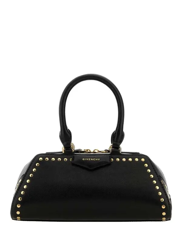 Givenchy Leather Mini Antigona East-west Handbag - Black